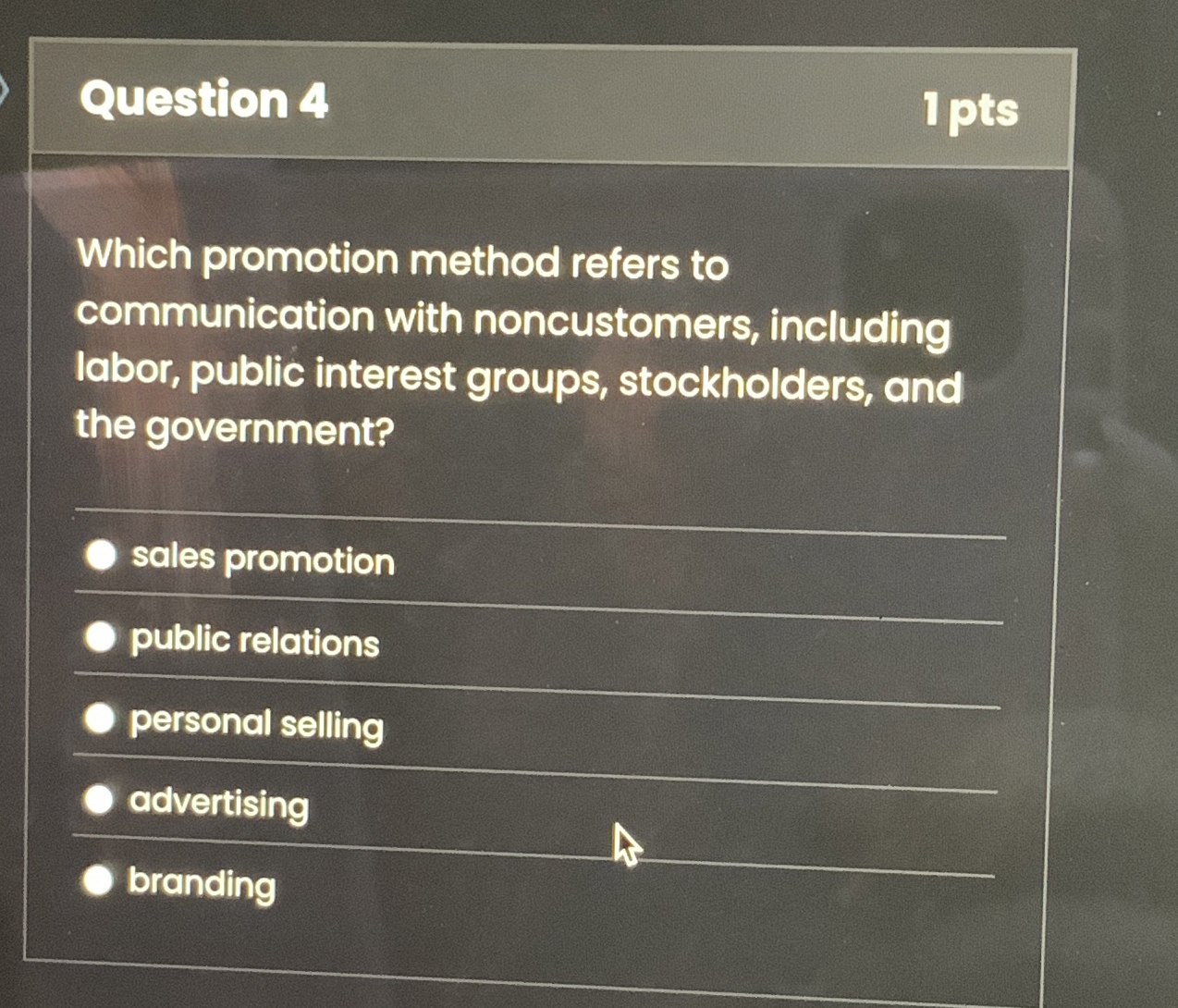 (Get Answer) - Question 41 Which promotion method refers to ...