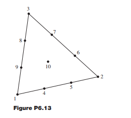 Solved Using Area Coordinates Develop Interpolation Functions For