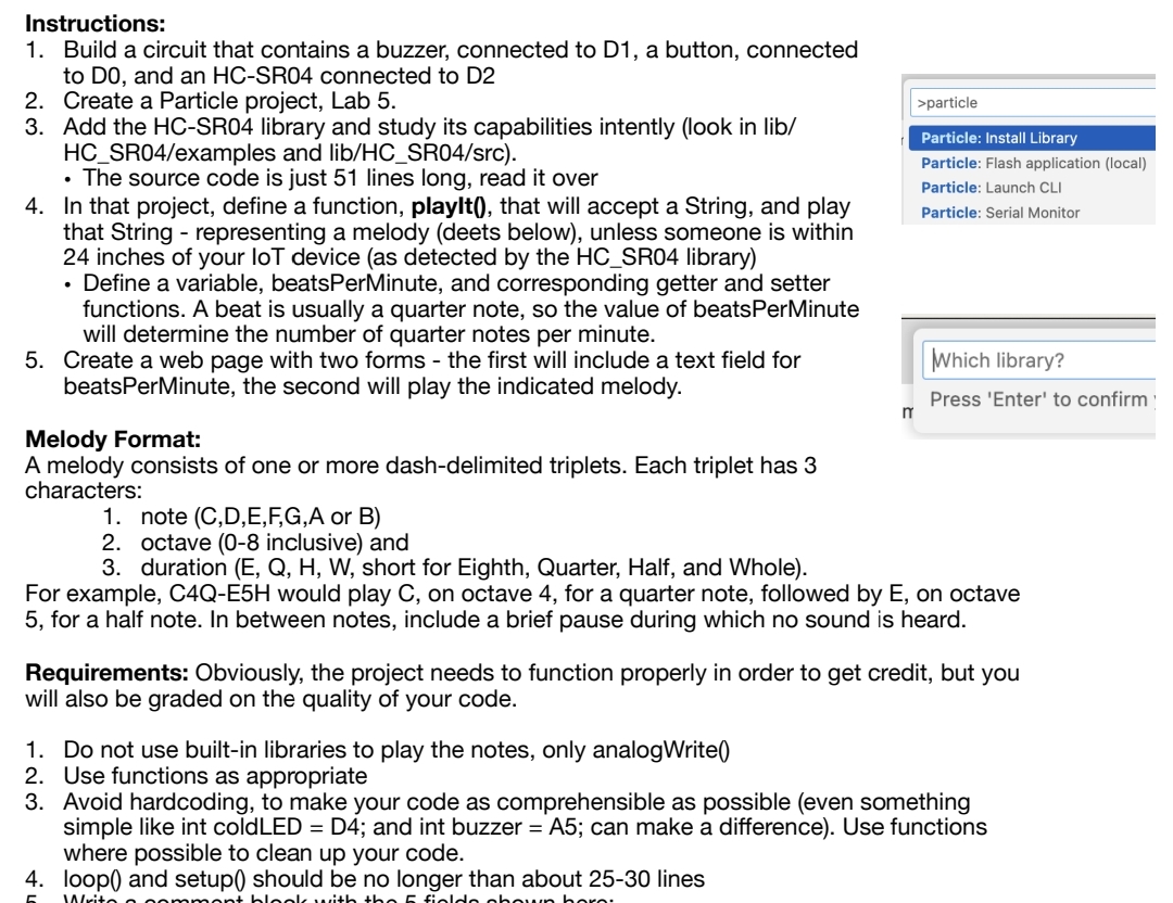 (Solved) - Instructions: Build a circuit that contains a buzzer ...