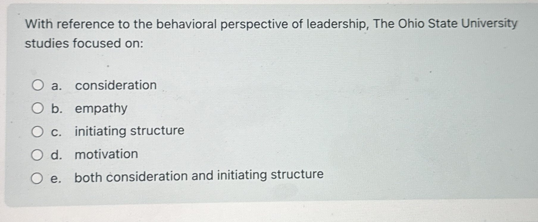 (Get Answer) - With reference to the behavioral perspective of ...