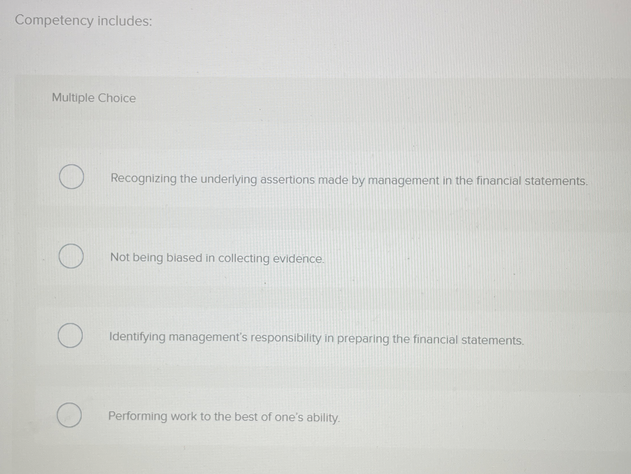 (Solved) - Competency includes: Multiple Choice Recognizing the underlying... (1 Answer ...