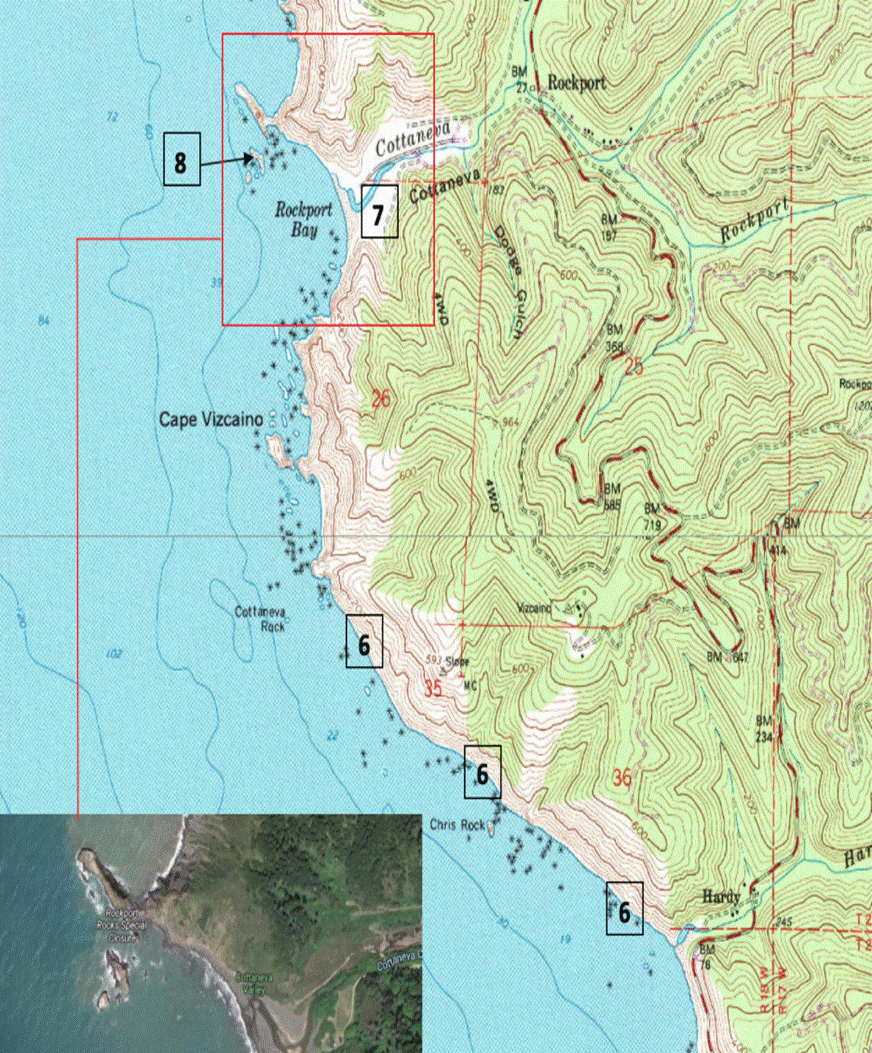 (Solved) - This is a topographic map showing some coastal features in ...