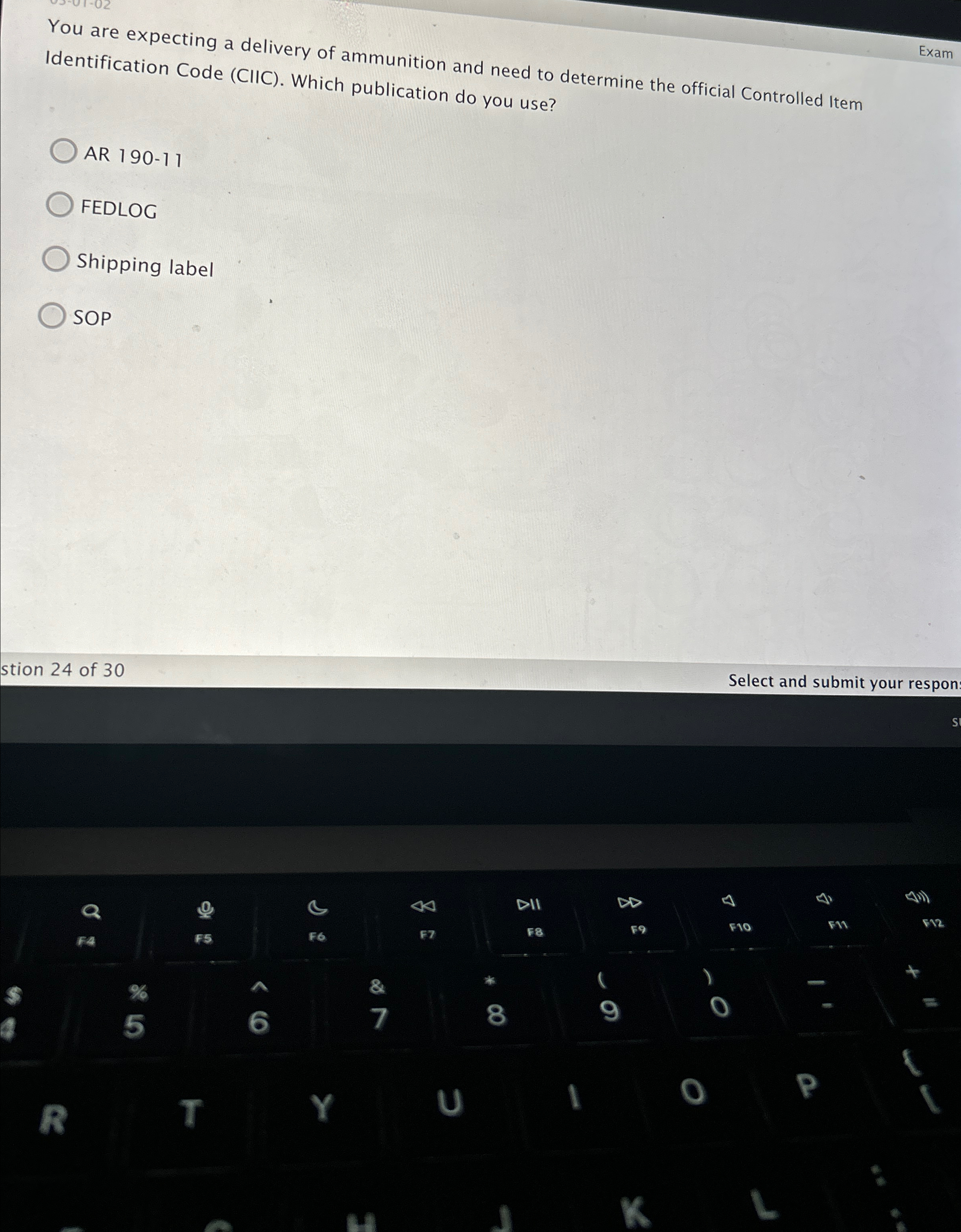 (Solved) - You are expecting a delivery of ammunition and need to ...
