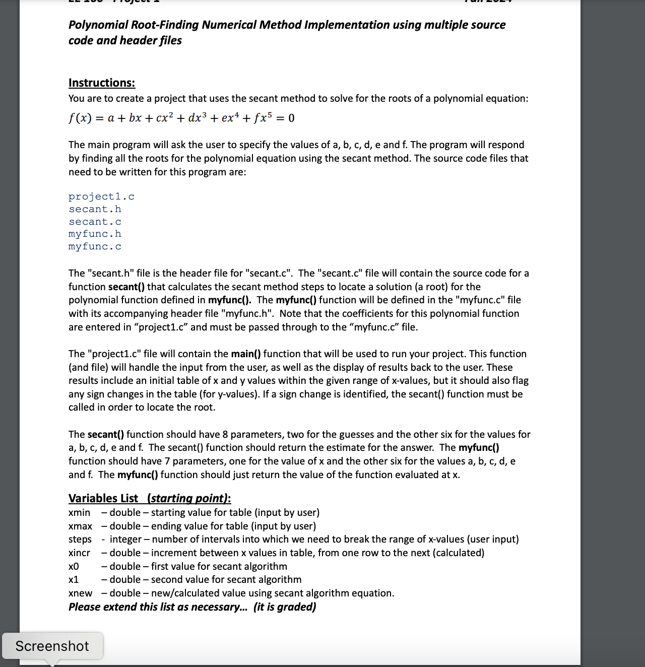 (Solved) - Polynomial Root-Finding Numerical Method Implementation using... (1 Answer) | Transtutors