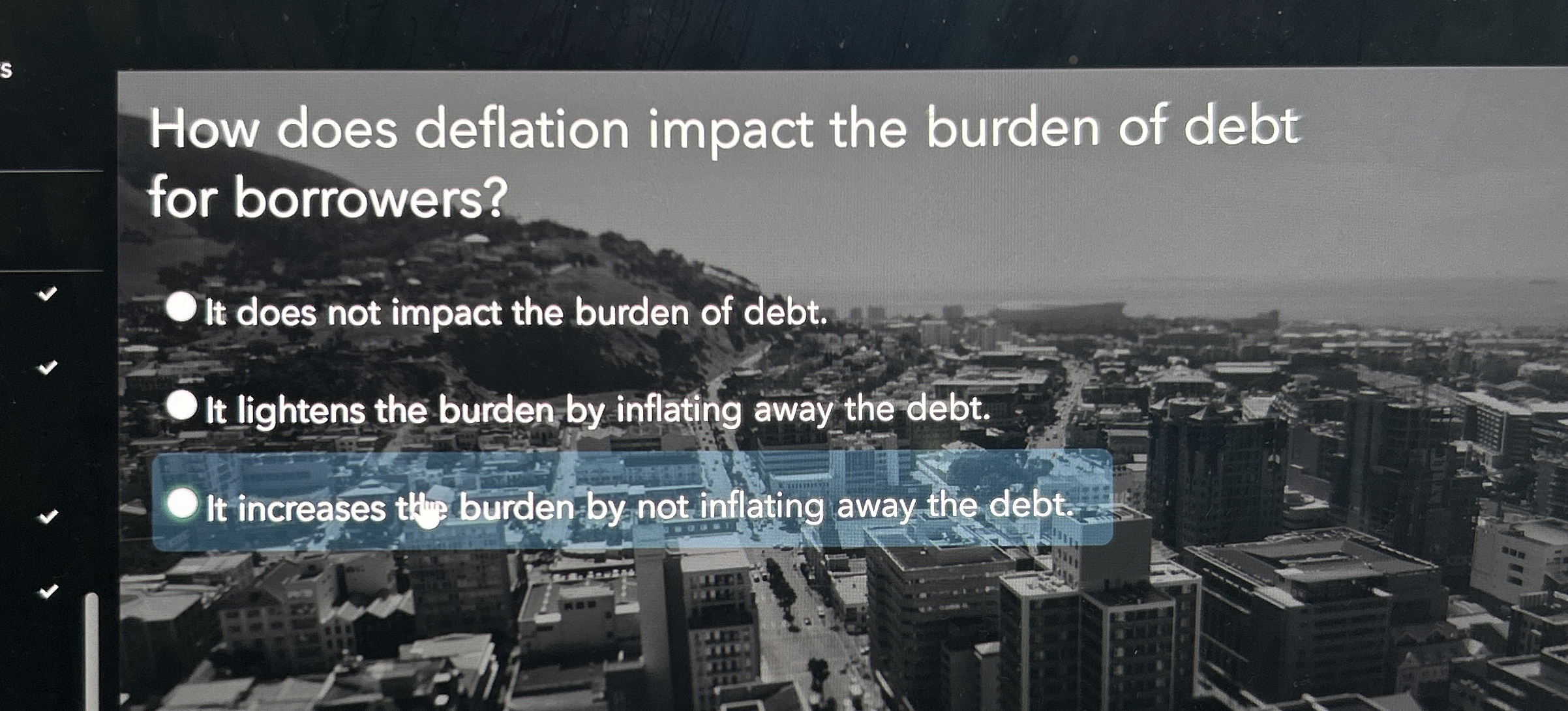 (Solved) - How does deffation impact the burden of debt for borrowers ...