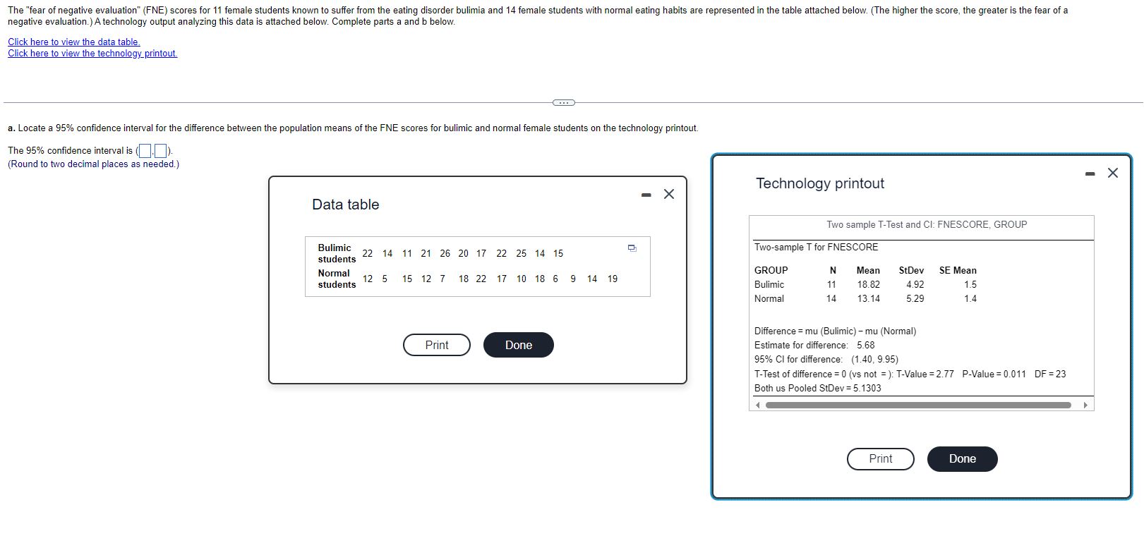 (Solved) - A technology output analyzing this data is attached below ...
