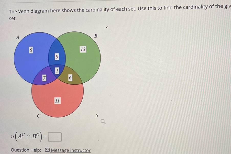 (Solved) - Please help me with this question The Venn diagram here ...
