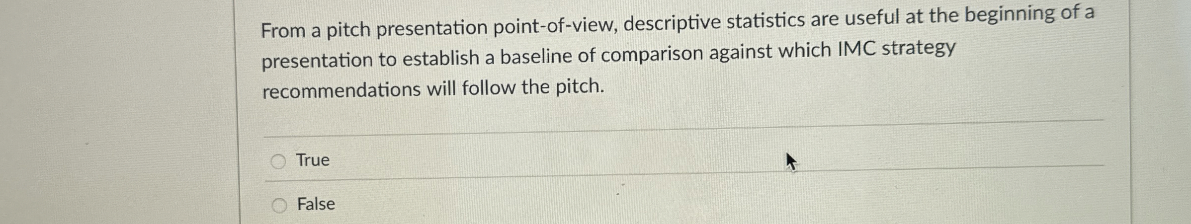 (Get Answer) - From a pitch presentation point-of-view, descriptive ...