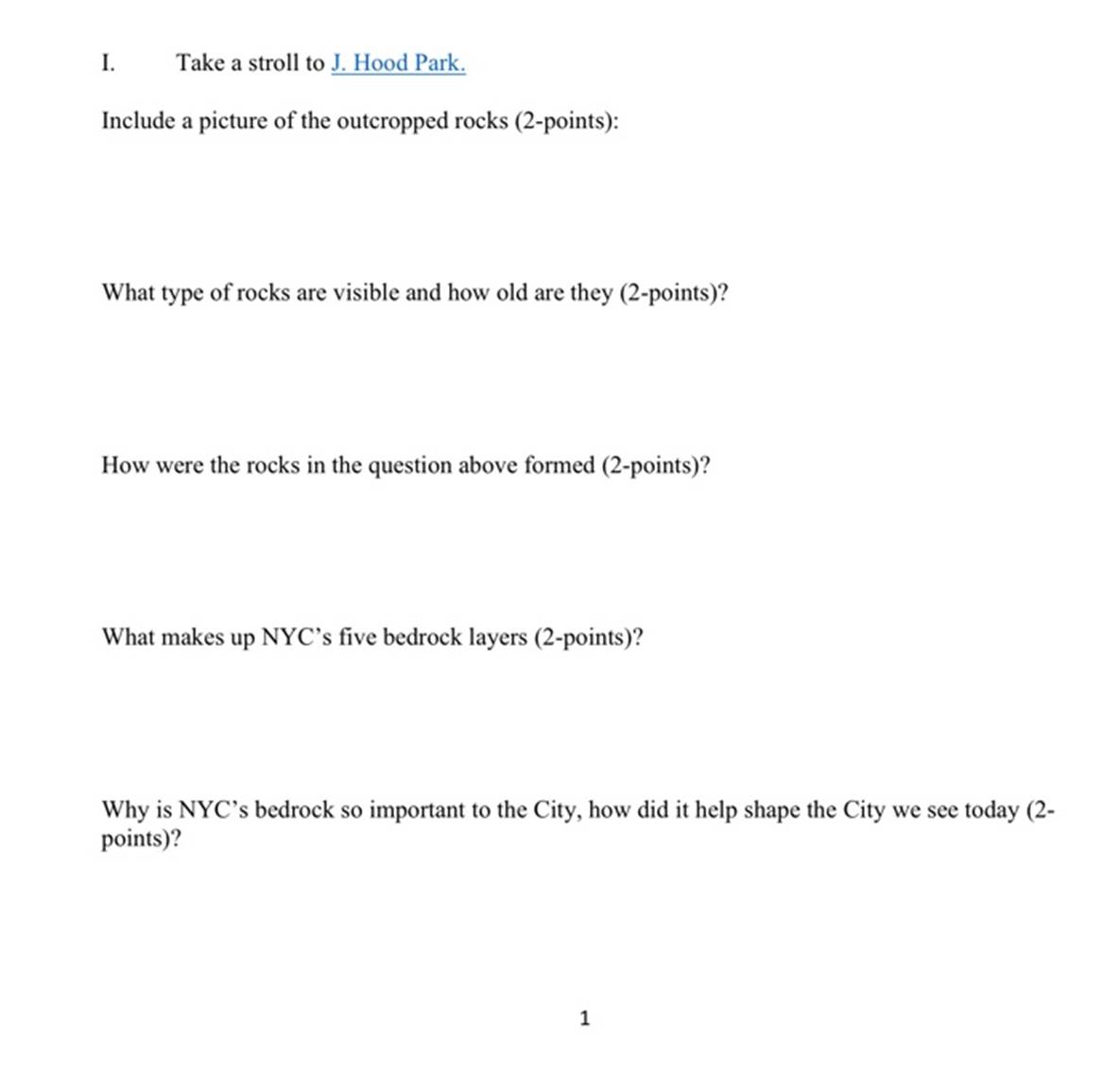(Solved) - Include a picture of the outcropped rocks..... Include a ...