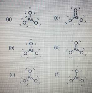 (Solved) - Identify all the resonance structures for AsO3 that are ...
