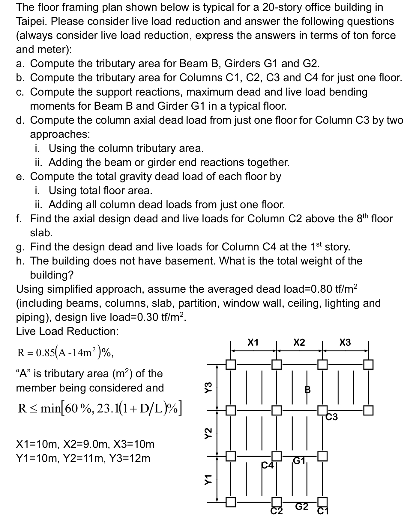 (Get Answer) - The floor framing plan shown below is typical for a 20 ...