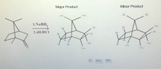 (Solved) - The reduction of camphor by sodium borohydride followed by ...