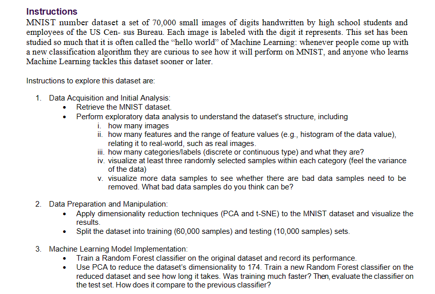 (Get Answer) - Use scikit learn, numpy, pandas, matplotlib please do ...