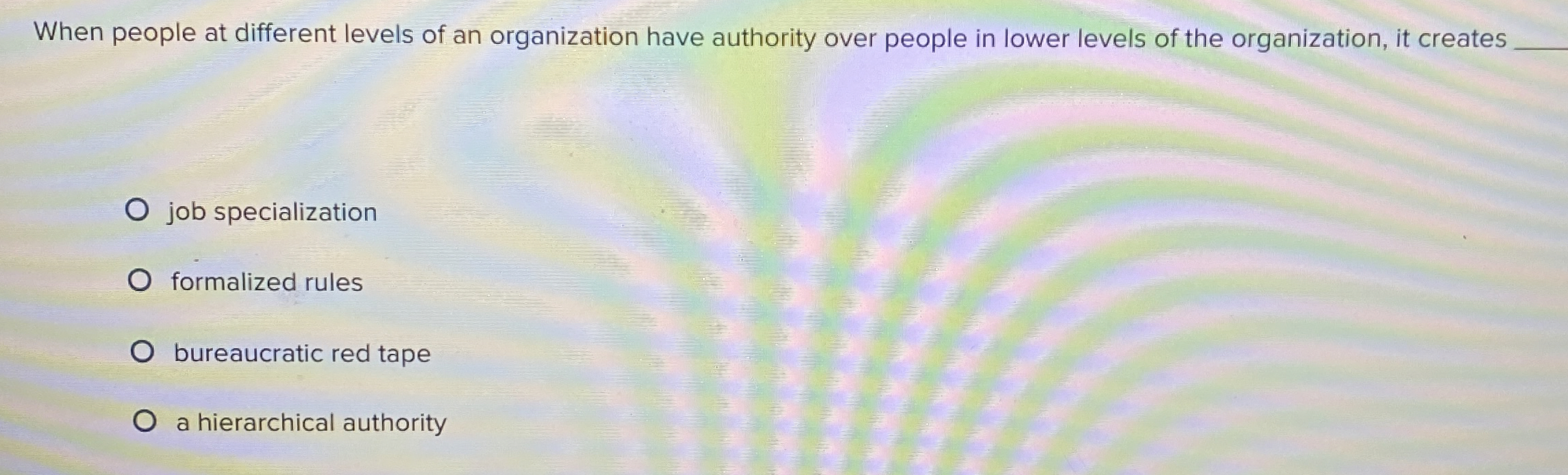 (Get Answer) - When people at different levels of an organization have ...