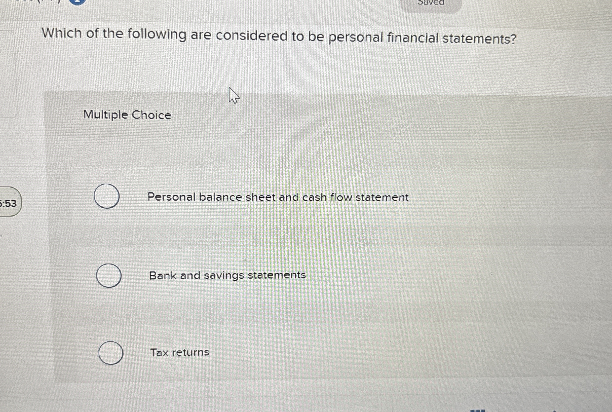(Solved) - Which of the following are considered to be personal ...