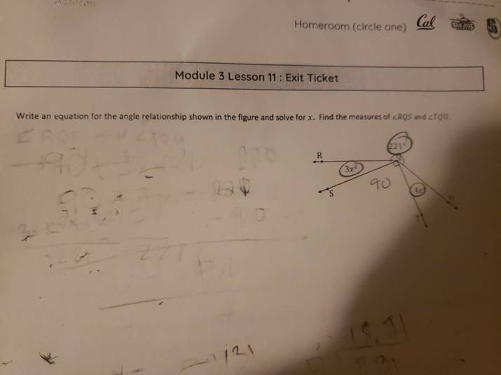 (Solved) - Homeroom (circle one) Module 3 Lesson 11: Exit Ticket Write ...