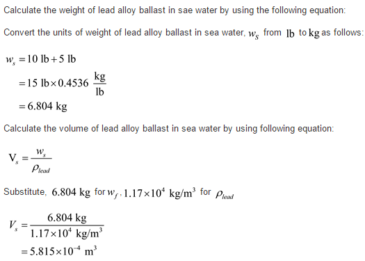 (Solved) - Scuba divers carry ballast weights to have neutral buoyancy ...