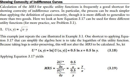 (Solved) - Calculation of the MRS for specific utility functions is ...