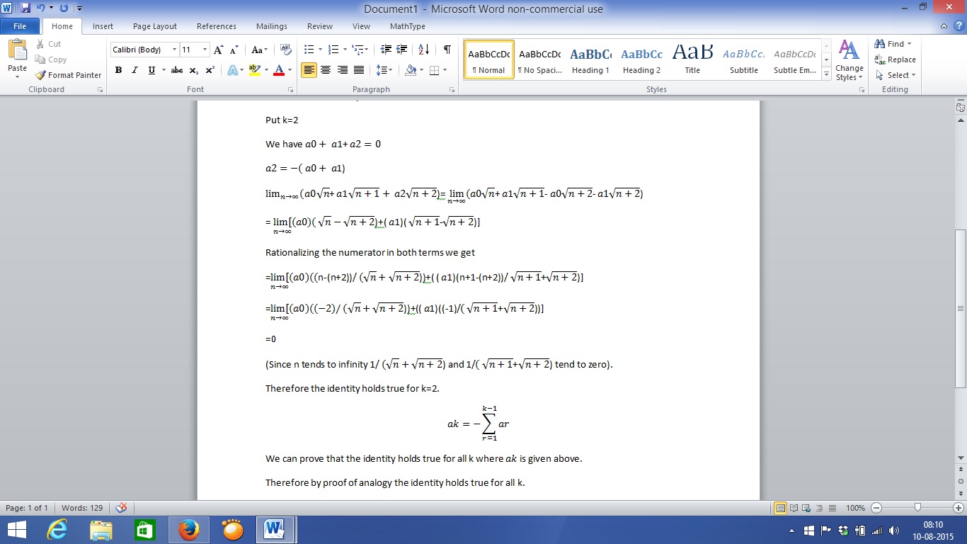 (Solved) - If a0 + a1 + a2 + . . .problem-solving strategy of using ...