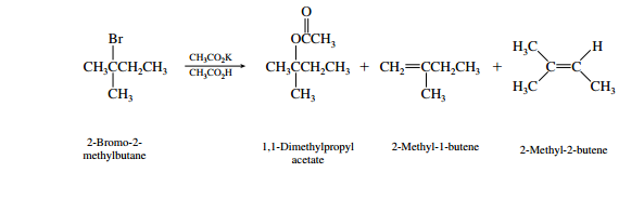 (Solved) - Solvolysis of 2-bromo-2-methylbutane in acetic acid (1 ...