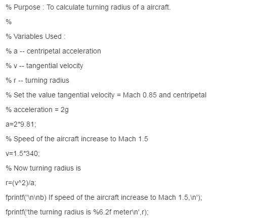 (Solved) - Aircraft Turning Radius An object moving in a circular path ...
