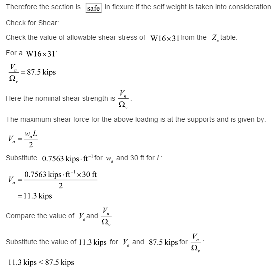 (Solved) - Select an A992 W shape for beam AB of the floor system shown ...