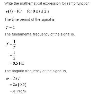 (Solved) - 1. A single cycle of a ramp function has the form v(t) = 25t ...