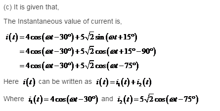 (Solved) - Convert the following instantaneous currents to phasors ...