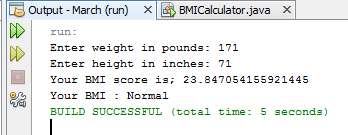 (Solved) - Write a program that calculates the user’s body mass index ...
