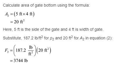 Solved A Gate Having The Cross Section Shown In Fig P2 96 Is 4 Ft