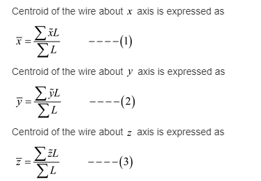 (Solved) - Locate the centroid of the wire bent in the shape shown. (1 ...
