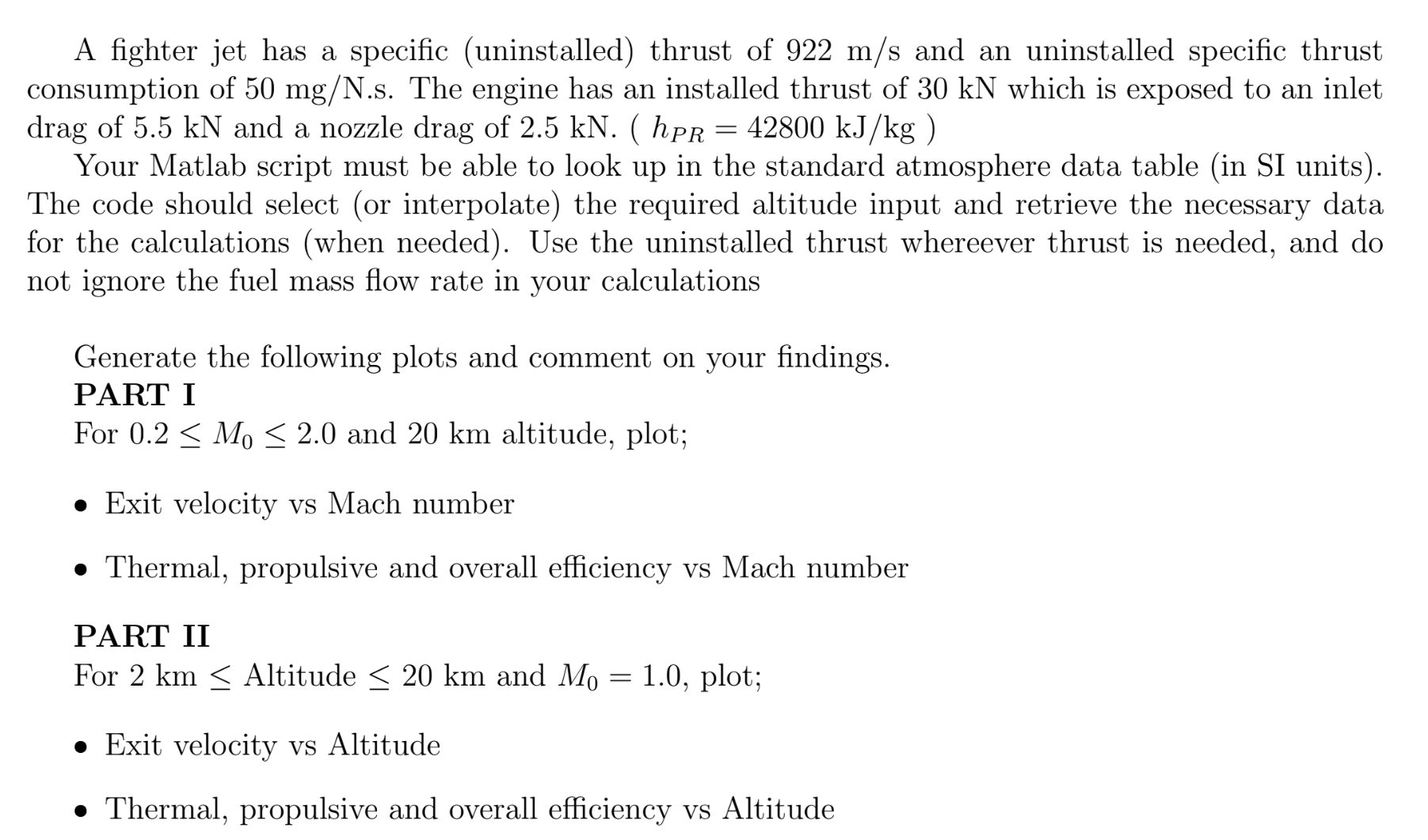(Solved) - A fighter jet has a specific thrust of 922ms and an ...