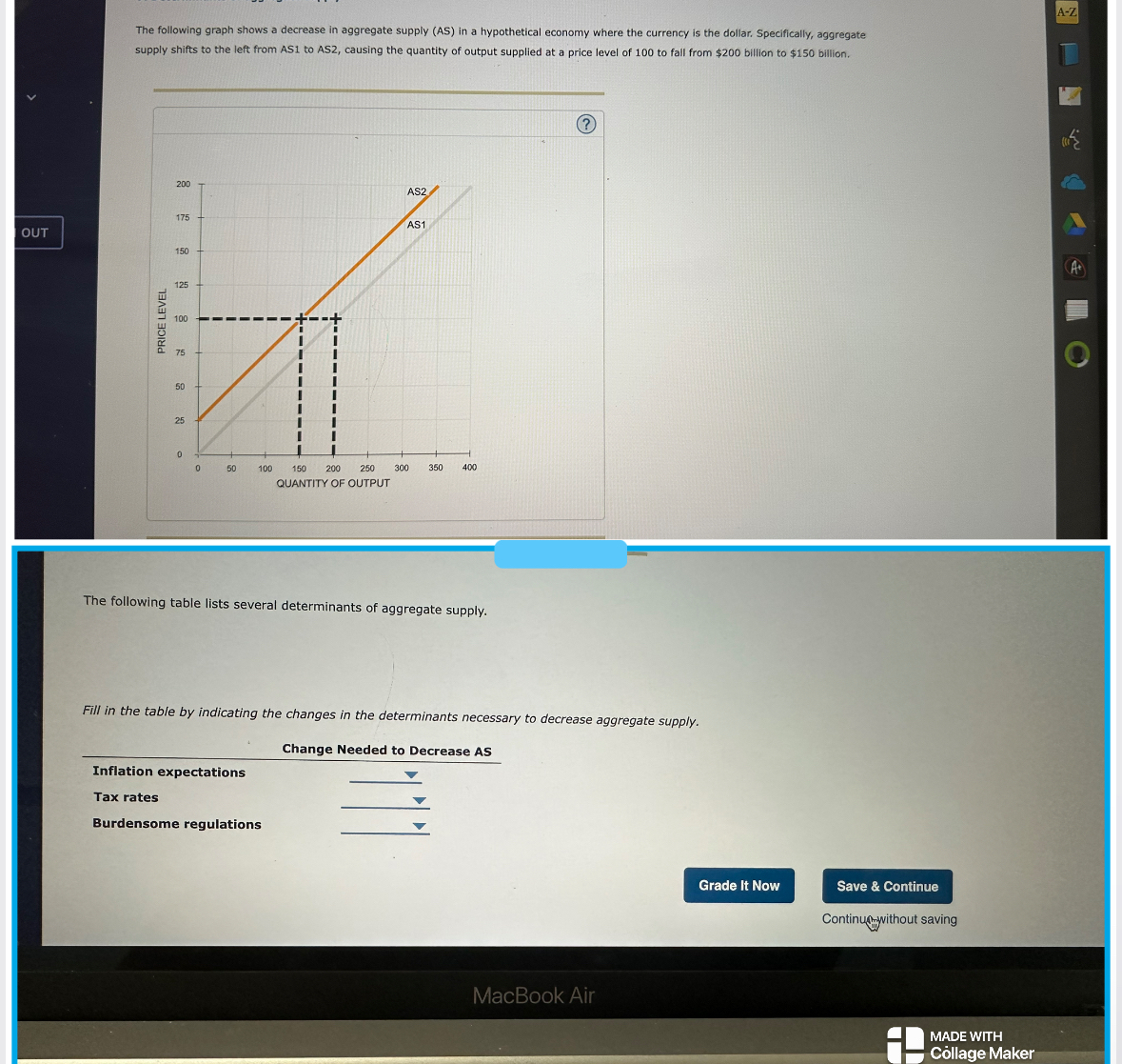 Get Answer The Following Graph Shows A Decrease In Aggregate Supply 1359