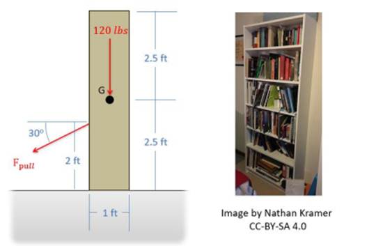(Solved) - You have a bookshelf with the dimensions and weight shown ...