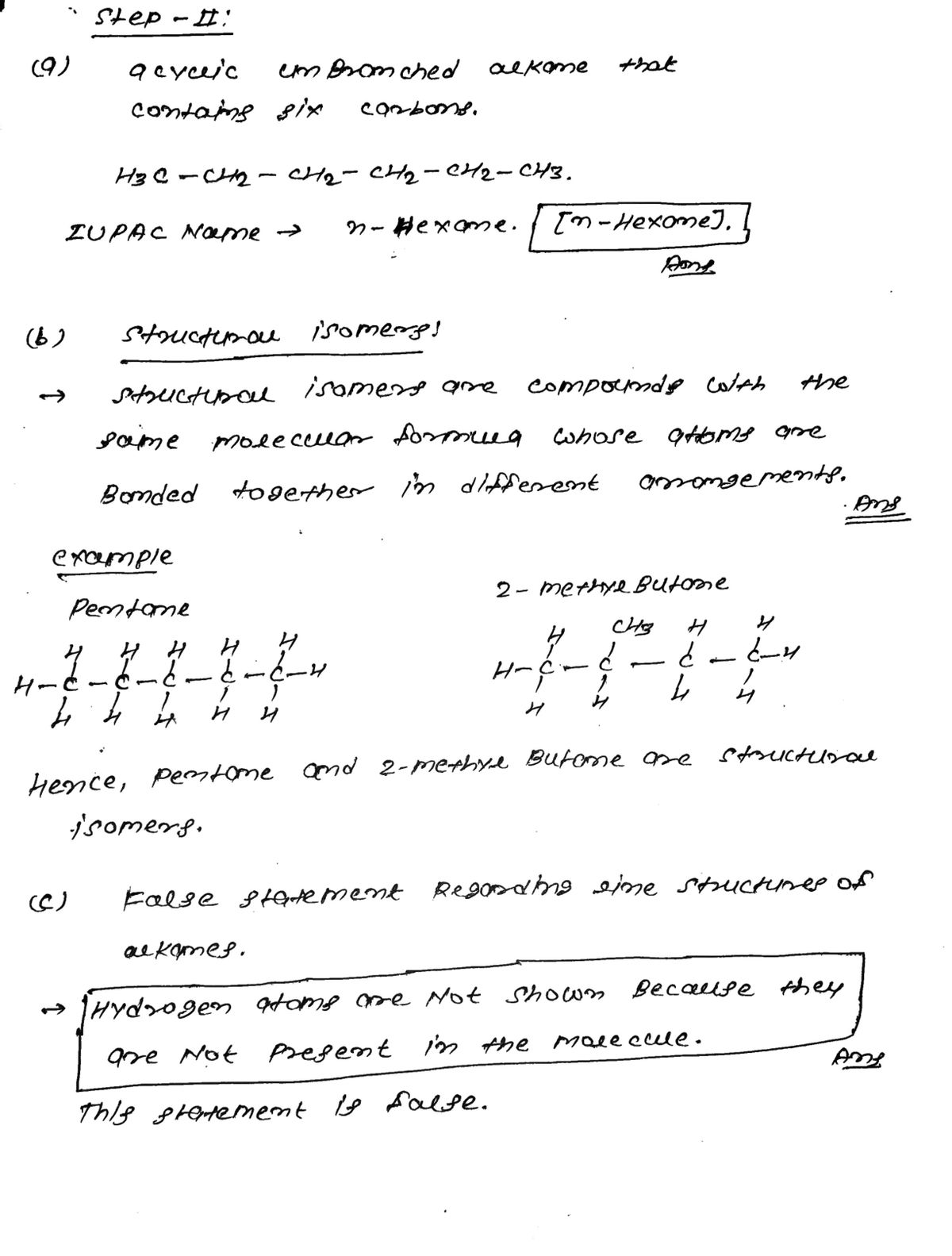 (Solved) - 1. Answer the following: a) What is the IUPAC name of the ...
