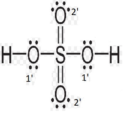 (Solved) - Draw a Lewis dot structure for sulfuric acid, H2SO4. What is ...