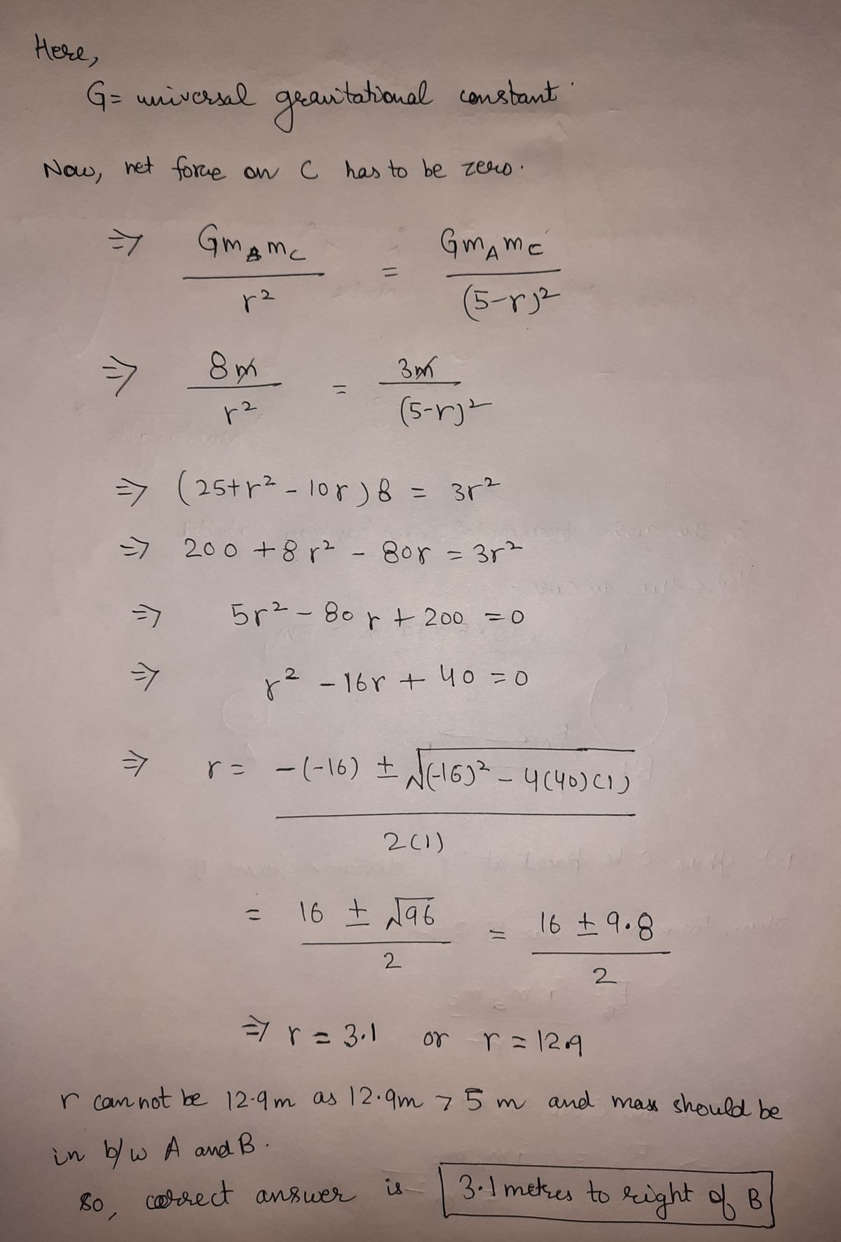 (Solved) - Two spheres A and B are placed in the arrangement shown ...
