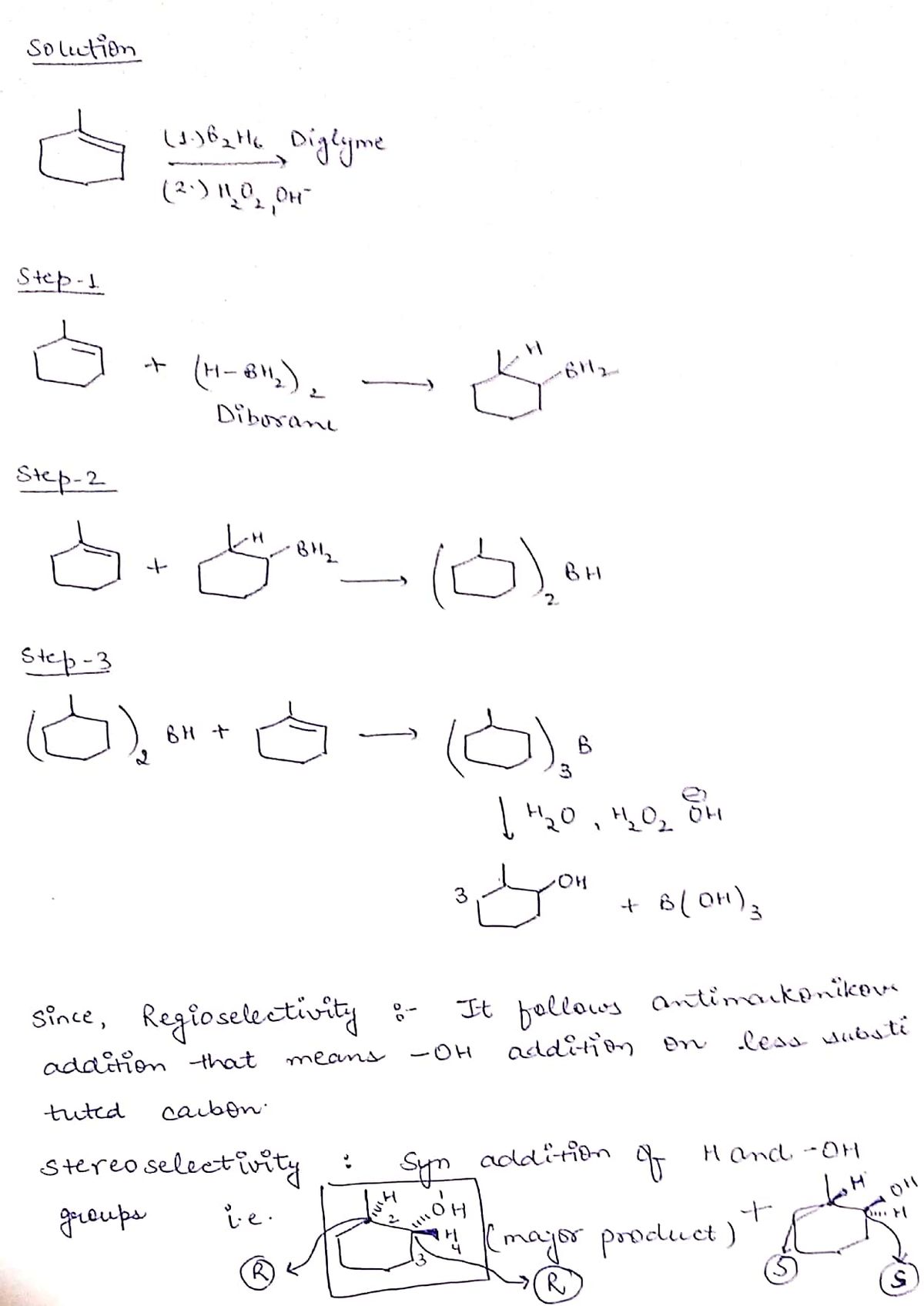 (Solved) - Alkenes can be converted to alcohols by... (1 Answer ...