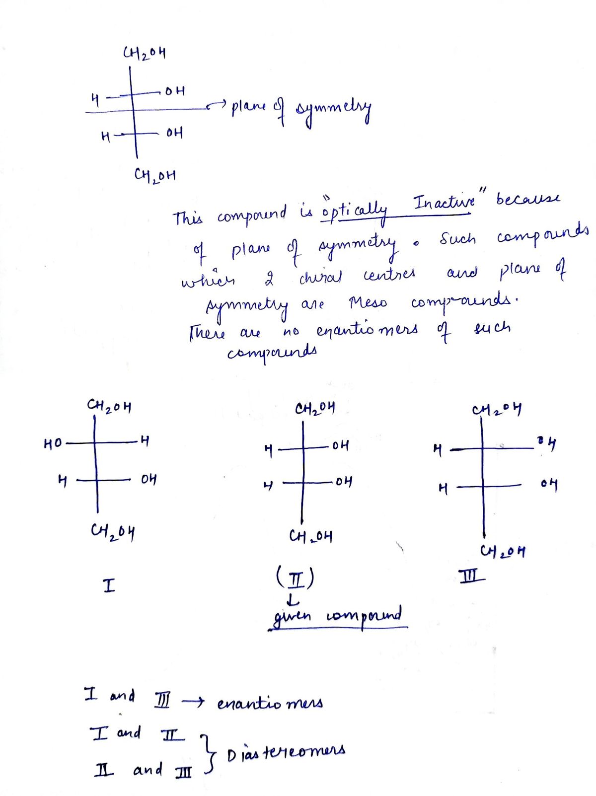 (Solved) - Referring to (2R,3S)-butan-1,2,3,4-tetraol... a. Draw its 2D ...