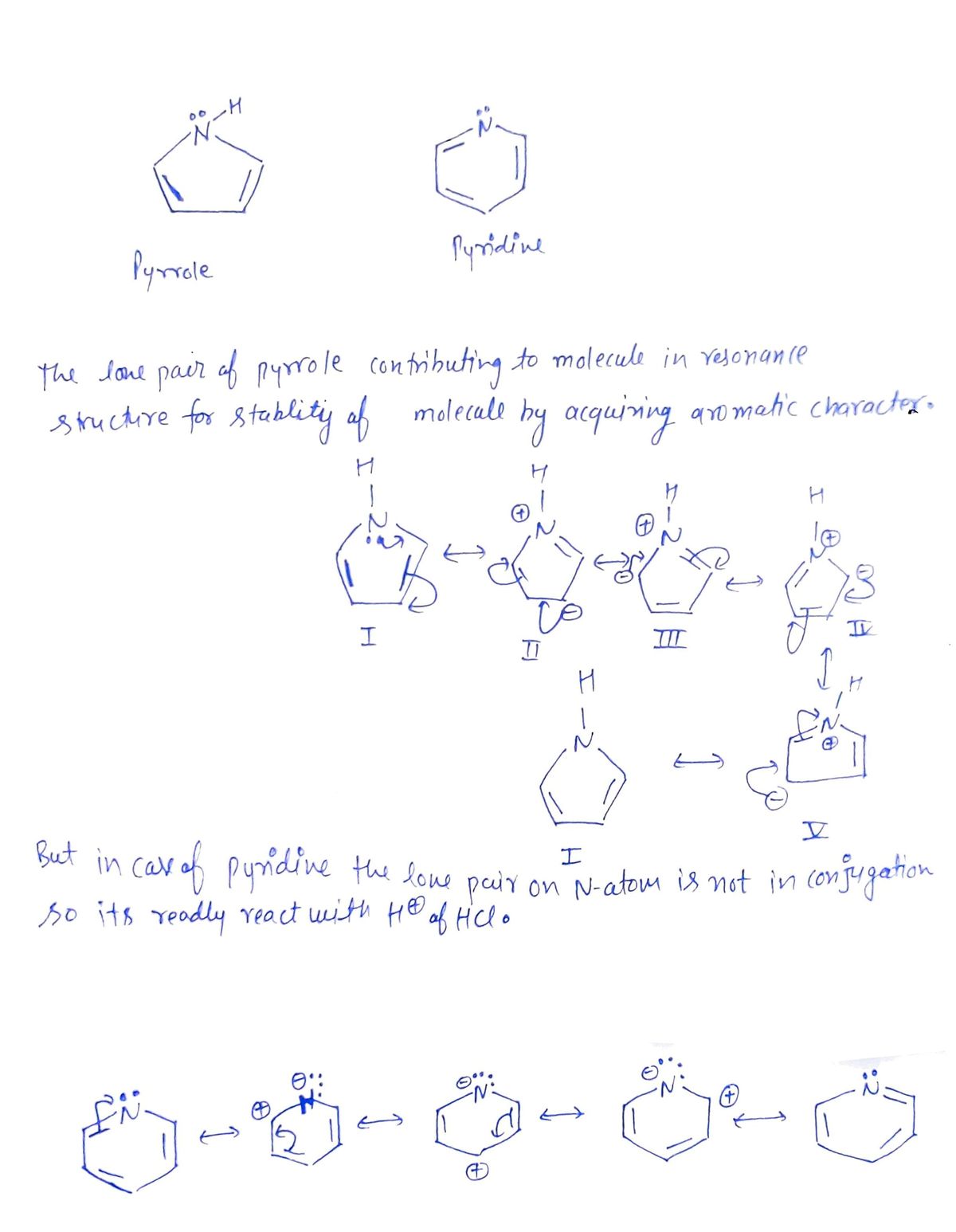 (Solved) - The Lewis structures of both pyridine and pyrrole have an ...