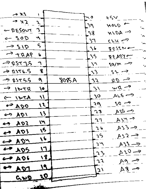(Solved) - Draw the 8085 bus structure explain the primary operations ...
