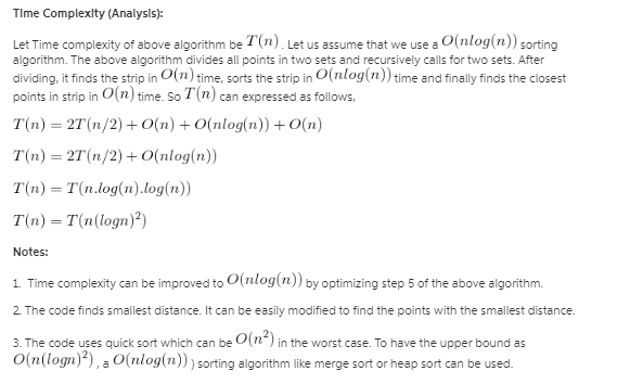 (Solved) - Exercise 3: (Closest-Pair Problem) Can you design a more ...